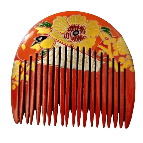 Accessories | Vintage Red Hair Comb Sarsaparilla Signed Vintage Hand ...